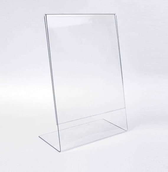 GOLD LEAF New A4 Acrylic Portrait Counter Poster Display Stand - Clear ...