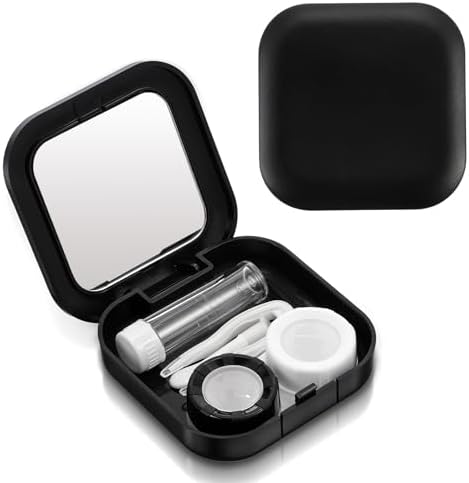 Amazon.com: Classicseali 2pcs Travel Contact Lens Case Kit, Portable ...