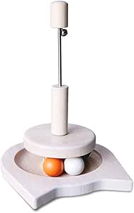 Amazon.com : Wooden cat Toy Turntable Ball Loop Track Ball, pet ...