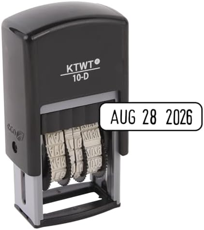 Amazon.com: Date Stamp, Self-Inking Date Stamps, US Format MMM-DD-YYYY ...