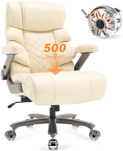 Amazon.com: VUZI 500lbs Big and Tall Office Chair-Large Computer Chair ...