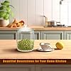 Amazon.com: Maredash 1/2 Gallon glass jars, Cookie Jar & Candy Jar with ...