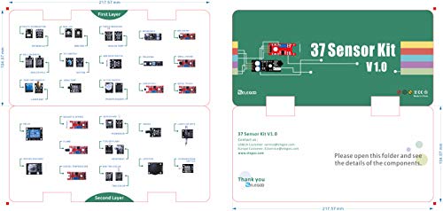 Elegoo Upgraded 37 In 1 Sensor Modules Kit With Tutorial Compatible With Arduino Ide Uno R3 Mega