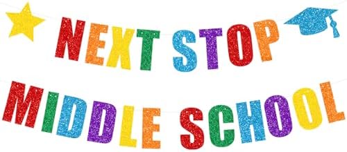 Amazon.com: Goodbye Elementary Hello Middle School Banner, 5TH Grade ...