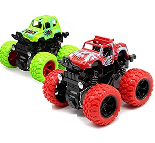 02 Monster Car Toy Set Push and Go Monster Car Truck Toy Friction ...