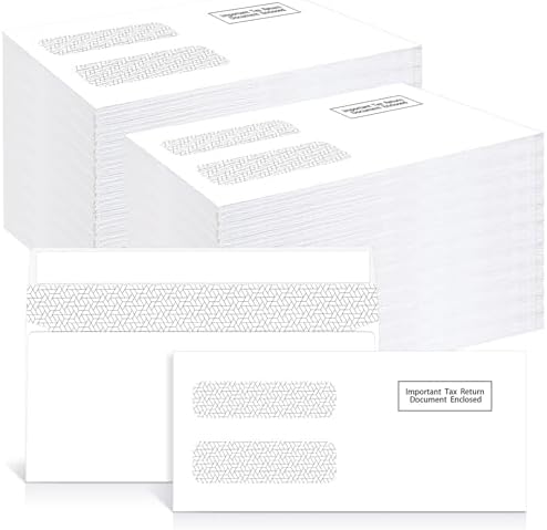 Amazon.com : Motiskyy 100 Pcs 1099 NEC Tax Form Envelopes with Clear ...