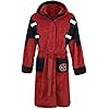 Deadpool Official Marvel Fleece Adult Dressing Gown Bathrobe, Red, One ...