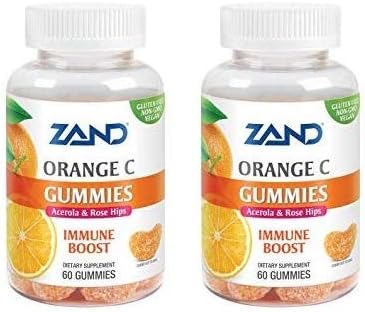 Amazon.com: Zand Orange C Gummies (Pack of 2) with Vitamin C, Acerola ...
