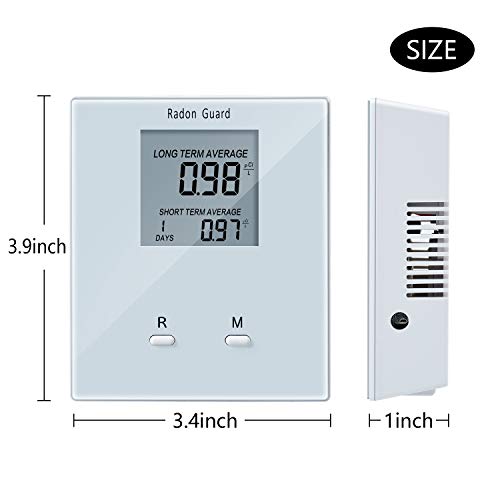 Snapklik.com : Home Radon Detector, Elifecity Portable Radon Meter ...