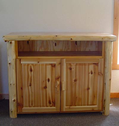 Amazon.com: Cedar Log TV Stand : Home & Kitchen