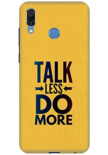 AMEZ Talk Less Do More Printed Back Cover Phone Case for Honor Play ...