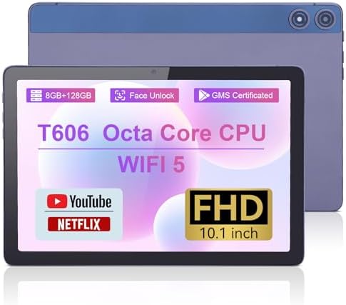 C idea 10.1 inch Tablet,Android 12 Tablet PC with 128GB ROM 8GB RAM (TF ...