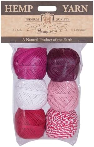 Amazon.com: Hemptique Hemp Yarn Bon Bons - Versatile Hemp Yarn Ideal ...
