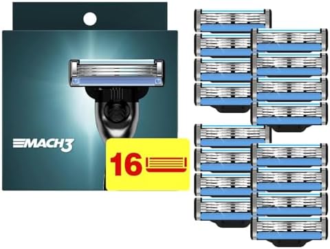 Amazon.com: 16 Pcs Razor Blade Refills, Mach 3 Razor Refills for Men ...