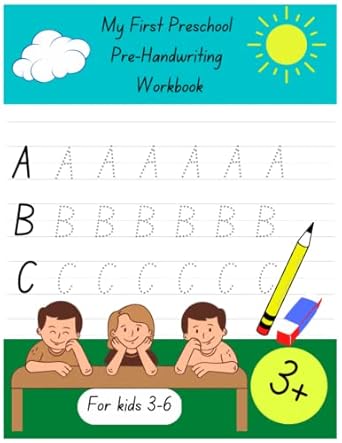 My First Alphabet Preschool Pre-Handwriting Workbook for kids age 3-6 ...