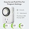 Amazon.com: HBN Indoor Mini 24-Hour Mechanical Outlet Timer, for ...