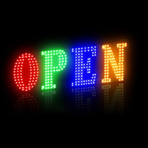 Amazon.com : Open Signs for Business, LEDATING 40" x 14" Ultra Bright ...