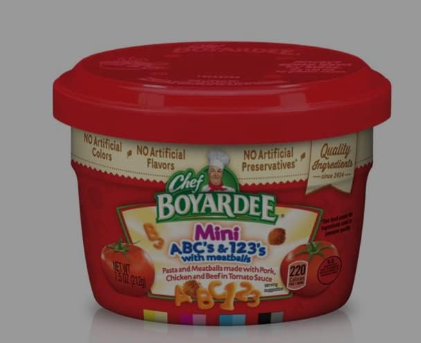 Amazon.com: Chef Boyardee Mini ABC's & 123's Pasta With Meatballs In ...