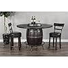 Amazon.com: Sunny Designs 54" Round Wood Pub Table (Tobacco Leaf ...
