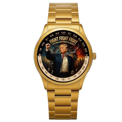Amazon.com: Donald Trump 24-Hour Dial Presidential Collectible 44 mm ...