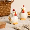 Amazon.com: Bicuzat Ceramic Hen and Rooster Salt & Pepper Shakers Set ...