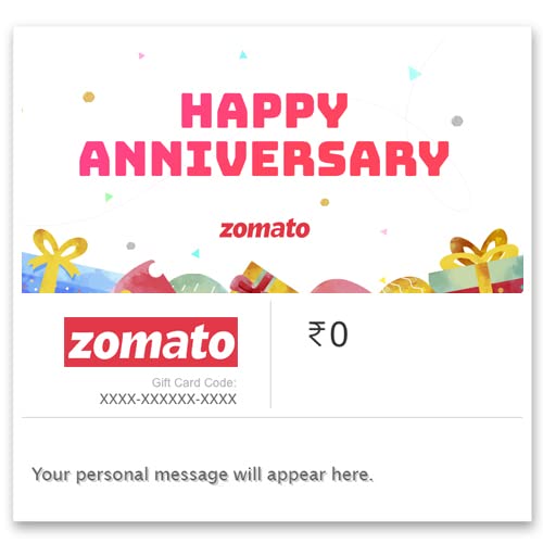 Zomato | Up to 4% Cashback |E-Gift Card | Instant Delivery | Valid for ...