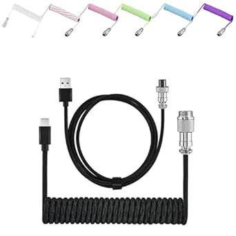 Amazon.com: Mechanical Keyboard Type C USB Cable Air Plug Connector ...