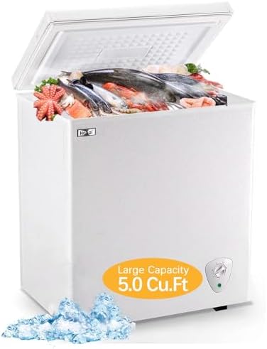 Amazon.com: Avanti CF5F0W CF5F 5.0 cu. ft. Garage Ready Chest Freezer ...