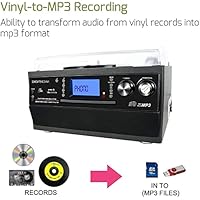 Amazon.com: DIGITNOW Bluetooth Record Player Turntable with Stereo ...