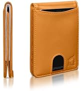 Amazon.com: Kingly Cash Clip Slim Leather Wallet for Men with RFID ...