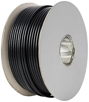 RG6 BLACK Coaxial Digital Satellite & Aerial Cable Reel 100m Double ...