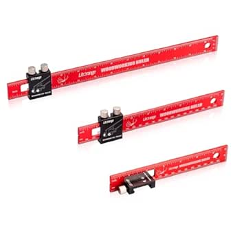 Litorange 3 Pcs Newly Designed Woodworking Ruler Precision Pocket Ruler ...