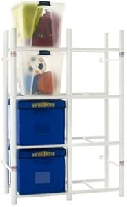 Bin Warehouse DFAE2M2X4BW0408 Tote Storage System for 8-Totes - Closet ...