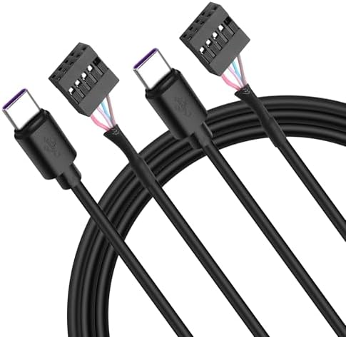 Amazon.com: MEIRIYFA USB 2.0 9Pin 10Pin Header to USB C Adapter Cable ...