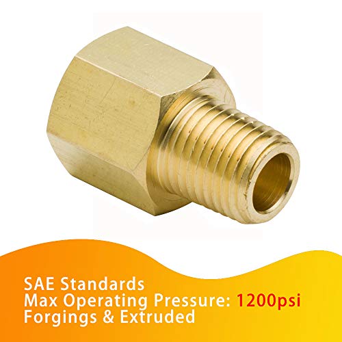 Snapklik.com : Legines Brass Pipe Fitting, 1/4 NPT Female To 1/4 NPT ...