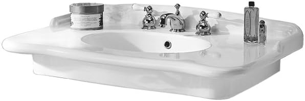 Porcher 30118-00.001 Sonnet Petite Lavatory Top Only with 8-Inch Faucet ...