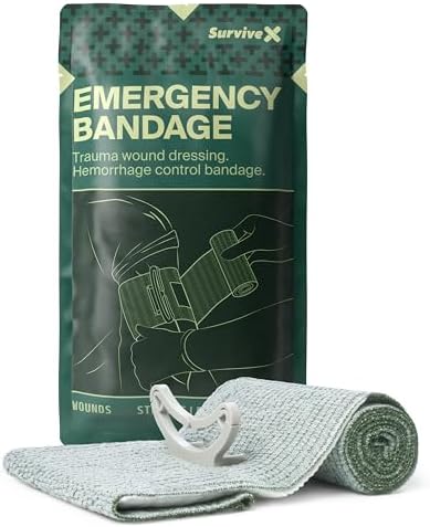 Amazon.com: SurviveX Israeli Pressure Bandage 6 Inch - Emergency ...
