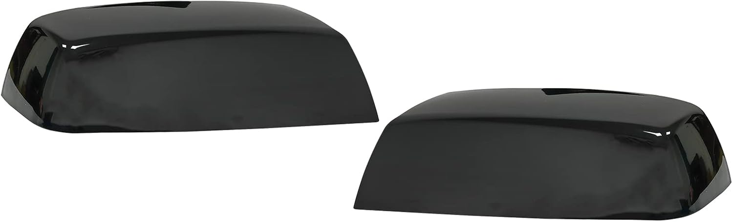 Amazon.com: KYYET Pair Gloss Black Mirror Caps Cover Compatible with ...