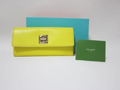 Amazon | [ケイトスペード] kate spade 長財布kate spade cyndy レザー 革 イエロー/黄色 | 財布