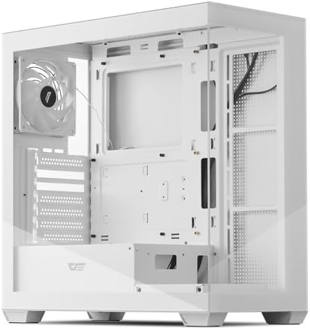 Amazon.com: SAMA PC CASE ATX 4 ARGB Fans Pre-Installed, Type-C Mid ...