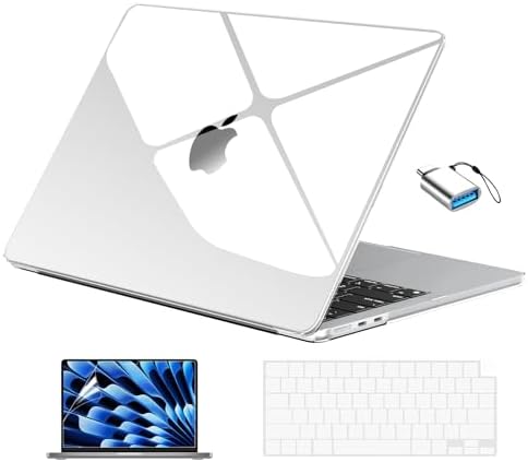 Amazon.com: EooCoo Case Compatible for MacBook Air 13 inch M3 M2 2024 ...