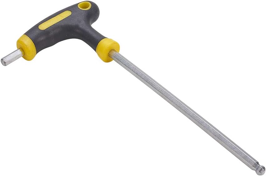 uxcell 6mm Metric Long Arm T-Handle Hex Key Wrench Chrome Finish ...