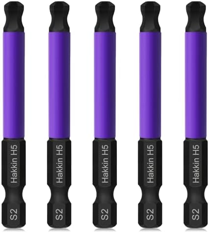 Hakkin Allen Key Bit Set 5Pcs H5 Ball End S2 Steel Allen Wrench Key Set ...