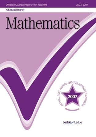 Maths Advanced Higher SQA Past Papers | Amazon.com.br