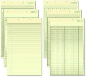Amazon.com : ABC Columnar Worksheets, Green-Tinted Paper, 8.5 x 14 ...