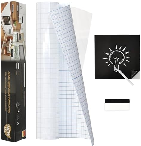 Clear Contact Paper, 4 Pcs Kitchen Backsplash Protector, Self Adhesive ...