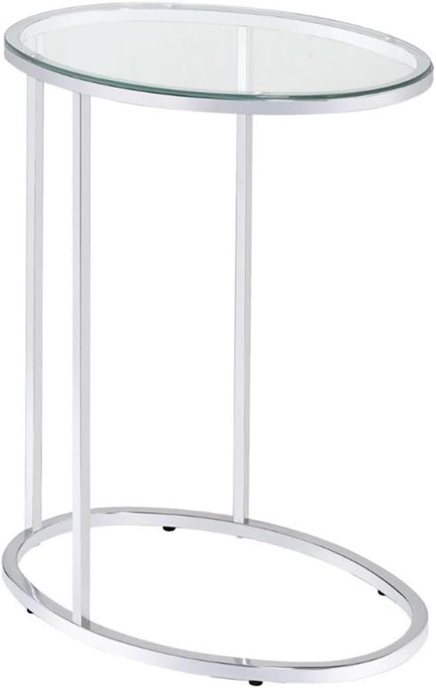Amazon.com: Ergo Furnishings Elaine Side End Table, Silver : Home & Kitchen