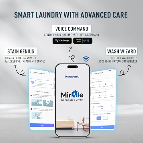 Panasonic 7 Kg Wifi Fully-Automatic Top Loading Smart Washing Machine ...