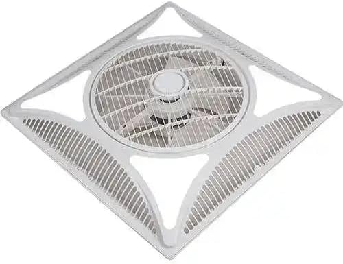 14 Inch 60 By 60 White Ceiling Box Fan Cooling Box Fan with Remote ...