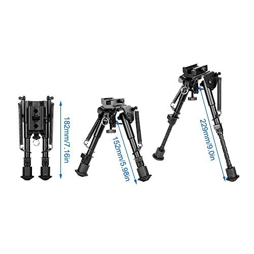 Tactical Bipod,Quick Release Bipod Extendable 6-9 inch w/Sling Mount ...